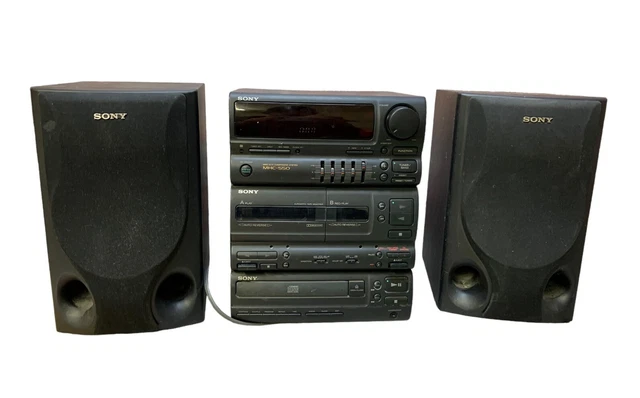 VINTAGE SONY MINI Hi-Fi System MHC-500, 29cm High £69.99 - PicClick UK