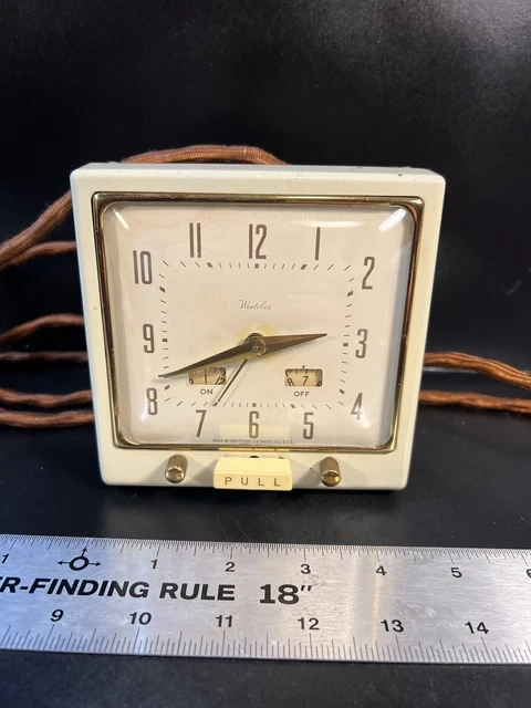 VINTAGE MCM WESTCLOX TS-1 Electric 24 Hour Switch Timer clock $34.99 ...