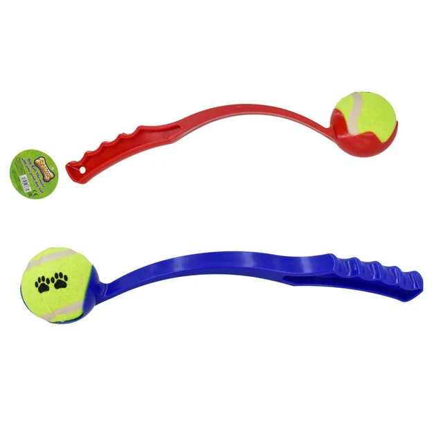 DOG BALL LAUNCH And Throw Toy 38cm Assorted Colours £8.99 - PicClick UK