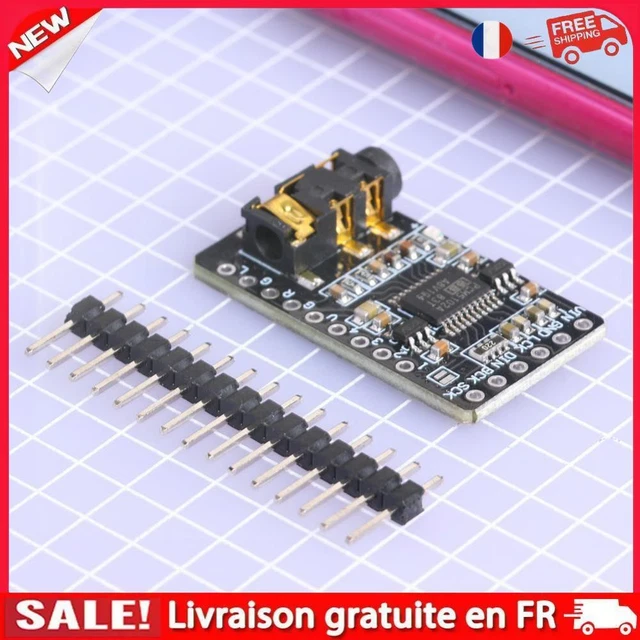DÉCODEUR DAC PCM5102, Module de lecteur I2S, prise stéréo 3.5mm, pour ...