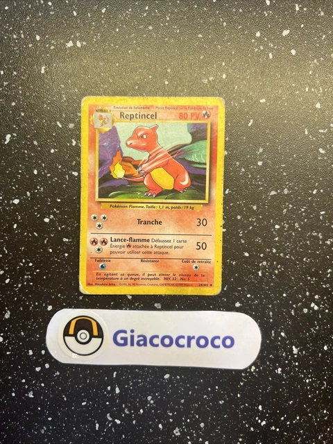CARTE POKÉMON FRANÇAIS Wizard Set De Base Reptincel 24/102 Édition 2 Fr ...