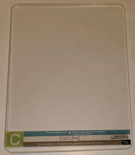 CRICUT CUTTLEBUG THIN Die Adapter C Adapter Plate $26.44 - PicClick