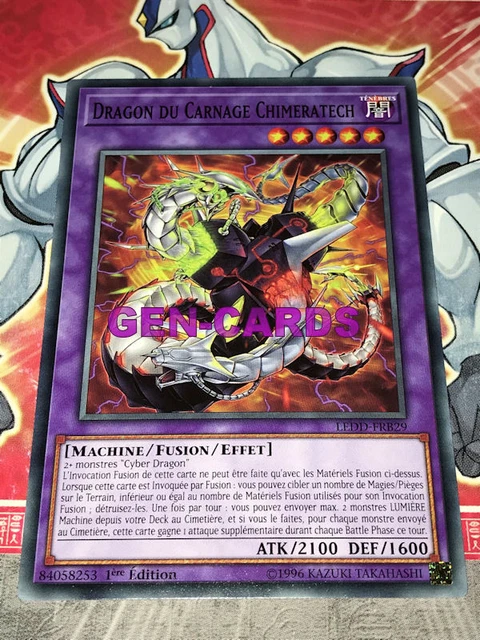 CARTE YU GI Oh DRAGON DU CARNAGE CHIMERATECH LEDD-FRB29 EUR 1,30 ...