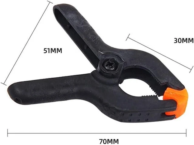 6PCS 2.5 INCH /6.5cm Black Backdrop Clamps for Nylon Muslin Paper Photo ...