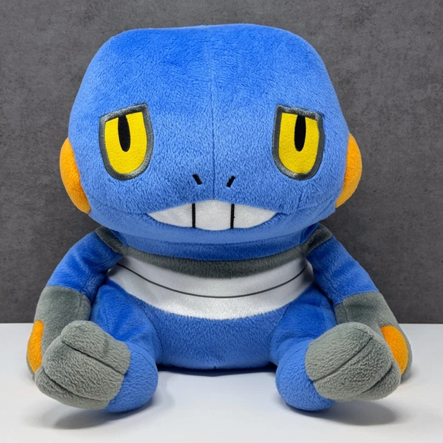 OFFICIAL POKEMON BANPRESTO 2008 Croagunk DX UFO Plush Soft Toy 12 ...