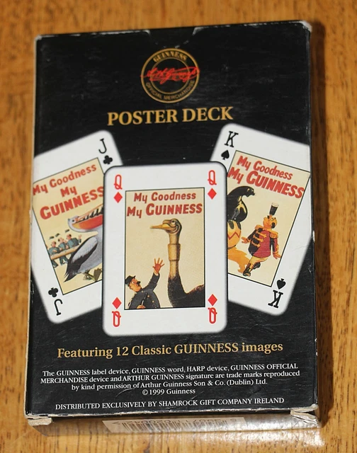 ORIGINAL GUINNESS VINTAGE Poster Deck Playing Cards New Sealed £4.87 ...