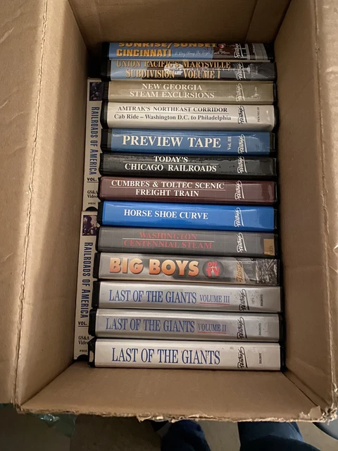 PENTREX VHS LOT Trains Railroad 4449 union pacific big boys CSX amtrak ...