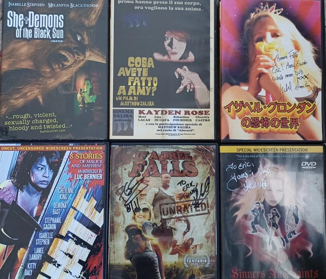 LOT OF 6 rare Canadian Horror Gore Movies Quebec Independent Signed ...
