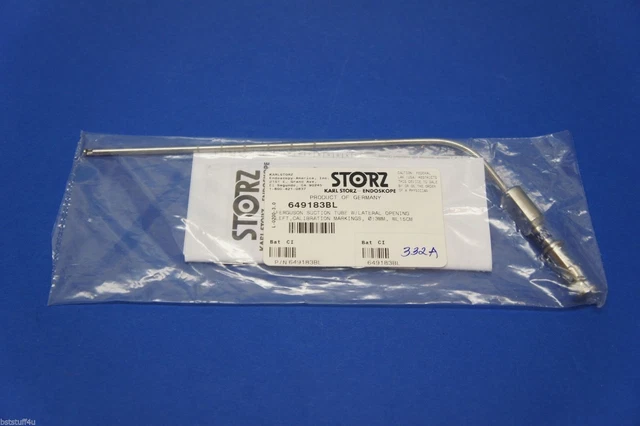 KARL STORZ 649183BL Ferguson Saugnapf Rohr W / Lateral Öffnung Links ...