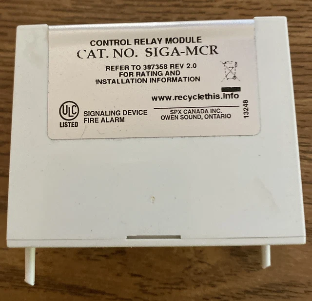 EST EDWARDS SIGA-MCR Fire Alarm Control Relay Module £7.85 - PicClick UK