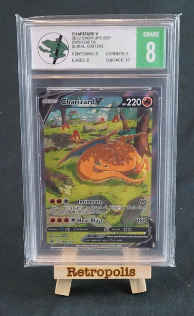 CHARIZARD UPC SWSH260 Tree Frog Grading 8 Pokemon Card £41.95 - PicClick UK