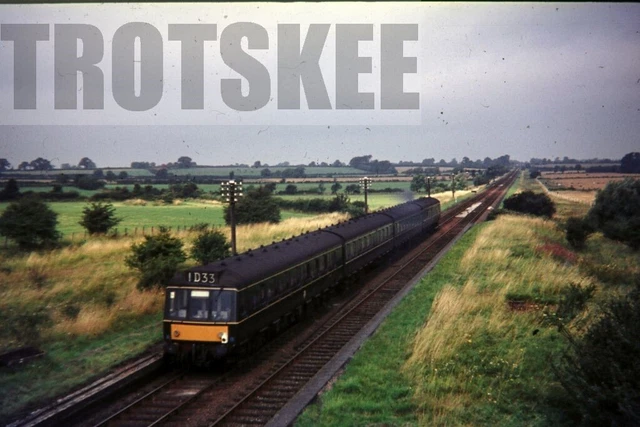 35MM SLIDE BR British Rail Diesel DMU Class 115 Waddesdon 1964 Original ...
