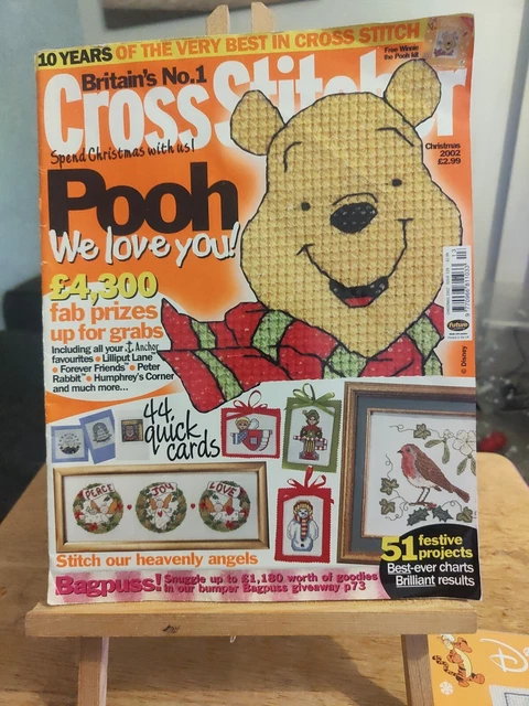CROSS STITCHER MAGAZINE CHRISTMAS Issue With Winter Whinnie The Pooh ...