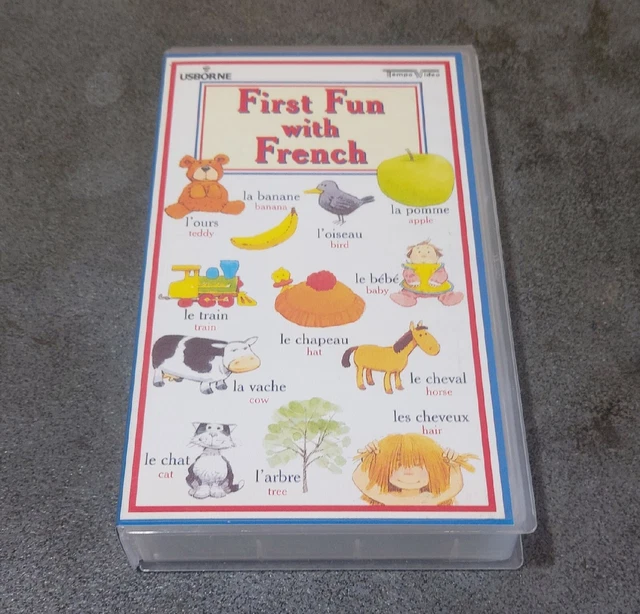 FIRST FUN WITH French Vhs - Usborne Video - Tempo / Childrens £4.00 ...