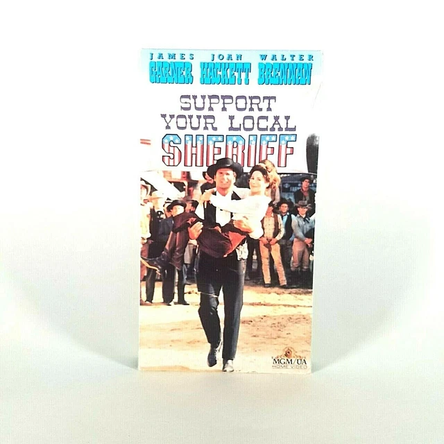 SUPPORT YOUR LOCAL Sheriff - James Garner Joan Hackett MGM 1990 VHS ...