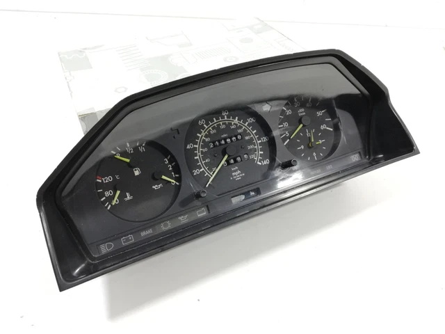 MERCEDES W124 TURBO Diesel Speedometer US Combo Instrument Miles ...
