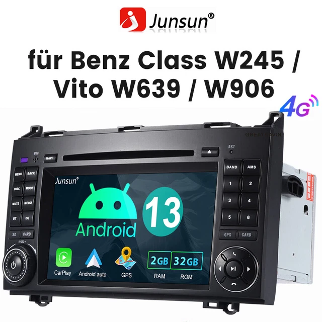 AUTORADIO ANDROID 13.0 GPS Für Mercedes Benz A/B Klasse Sprinter Viano Vito W639 EUR 219,99 ...