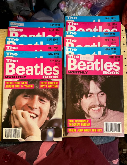 THE BEATLES MONTHLY Book Magazine - Complete Year 1994 - Full Set of 12 ...