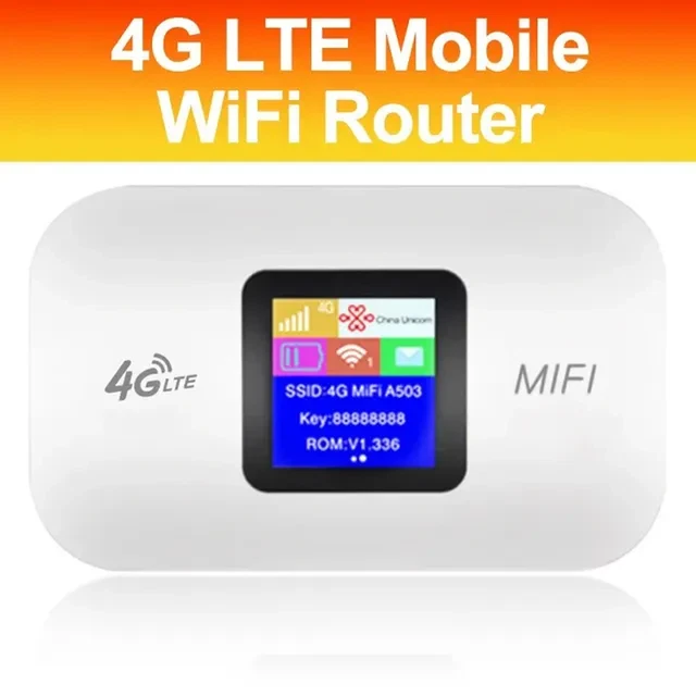 ROUTER 4G LTE Inalámbrico Wifi Portátil Hotspot Mifi 150Mbps 3000Mah ...