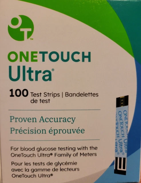 100 ONE TOUCH Ultra Test Strips X05/2026 $54.99 - PicClick CA