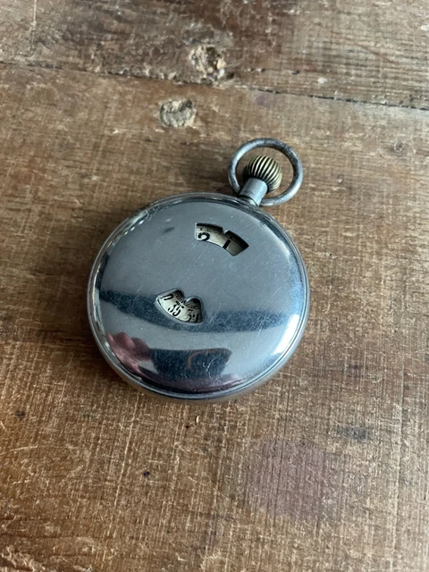 POCKET WATCH VINTAGE Digital Jump Swiss Made brevet depose Spares or ...