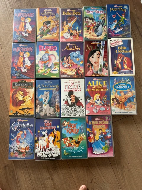 LOT DE 19 cassettes VHS Walt disney bon état mais plus utilisée EUR 10 ...