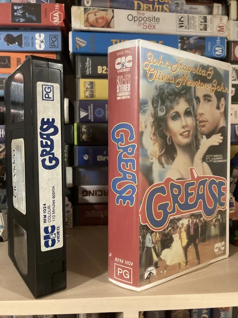 GREASE VHS VIDEO Tape | 1977 | Vintage Collectable | Classic Musical ...