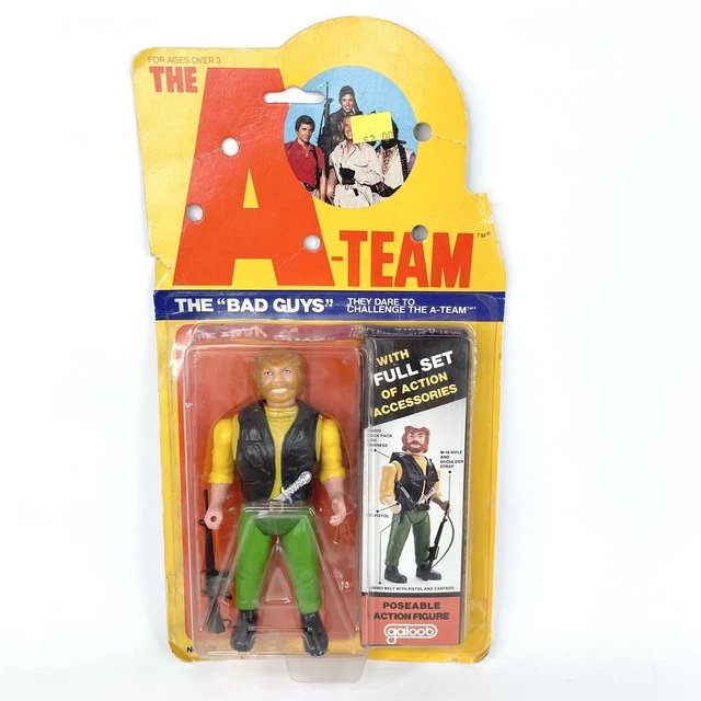 THE A-TEAM THE Bad Guys Viper Galoob 1983 Rare Poseable Action Figure ...