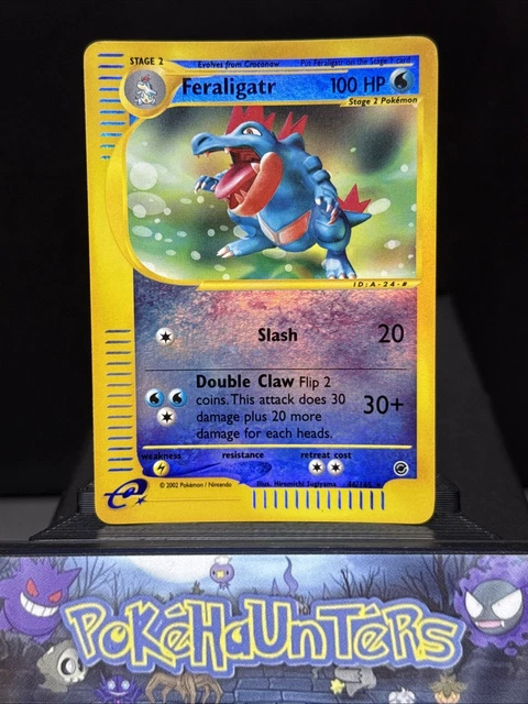POKEMON CARD FERALIGATR 46/165 Expedition Base Set Reverse Holo Rare ...