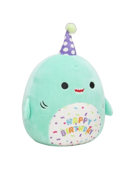 SQUISHMALLOWS HAPPY BIRTHDAY Squad Sharon the Shark Party Hat Plush Toy 8" NWT £29.97 - PicClick UK