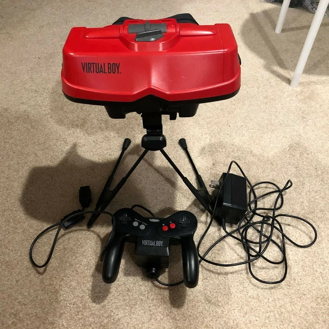RARE NINTENDO VIRTUAL Boy Game Console 90s Handheld VR Goggles TESTED ...