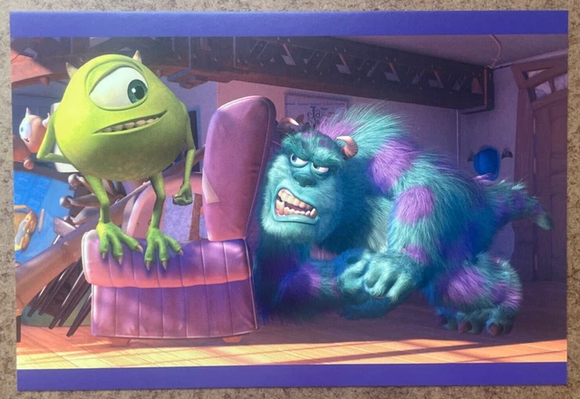 DISNEY POSTCARD OF Mike Wazowski and James P Sully Sullivan from ...
