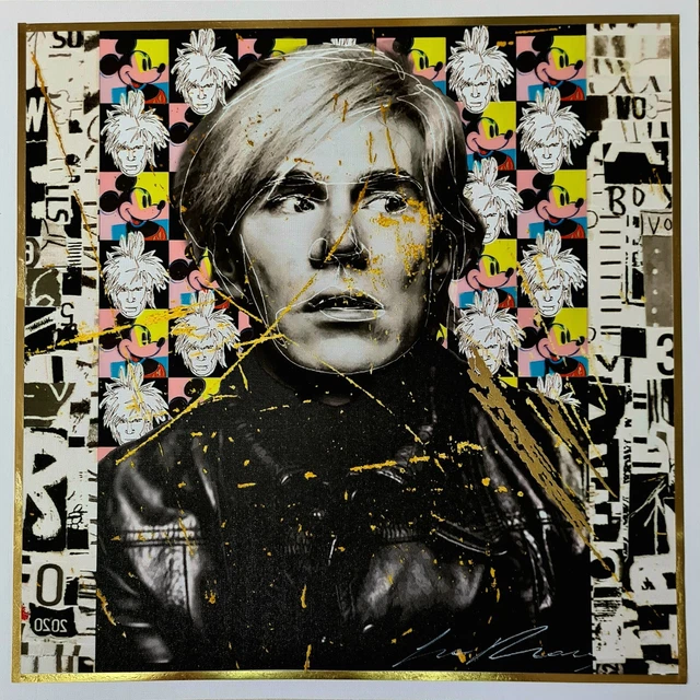 LA ROUGE - ANDY WARHOL serigrafia polimaterica su tela street POP art ...