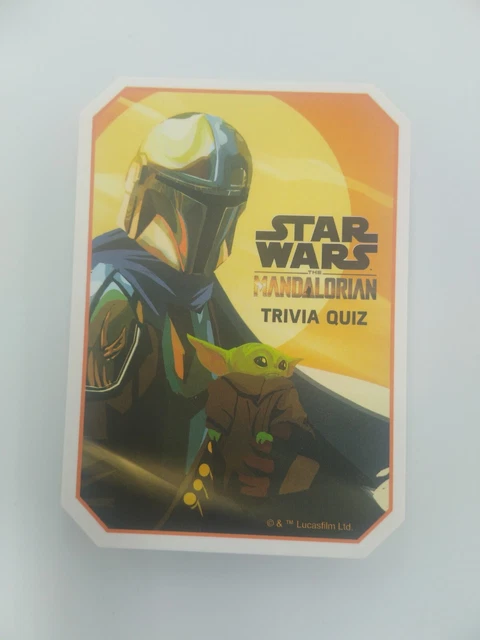 STAR WARS MANDALORIAN And Grogu Trivia Quiz Card Game With Collectors ...