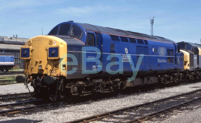 35MM RAILWAY SLIDE of Class 37 37023 @ Stratford Copyright to Buyer £4. ...