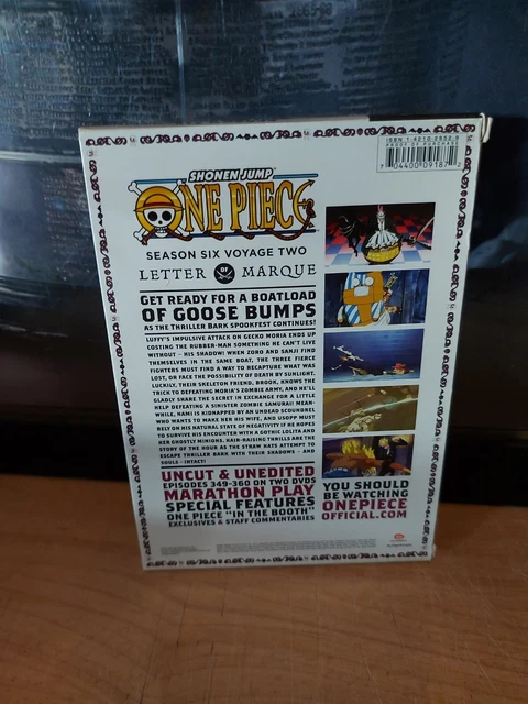 ONE PIECE SEASON 6 Part 2 DVD Set Used Complete Great Shape $11.69 ...