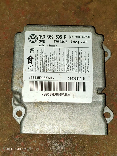 VW GOLF MK5 Plus 1K0909605R Airbag SRS Control Module Unit ECU £6.49 ...
