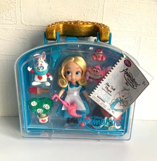 DISNEY ANIMATOR'S COLLECTION Alice in Wonderland Mini Doll Playset w ...