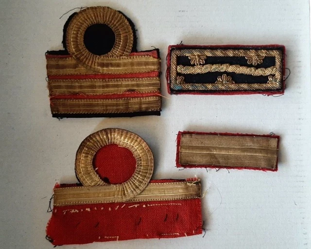 WW2-REGIA MARINA-LOTTO-GRADI MANICA E Travetta-Military-Genio Navale ...