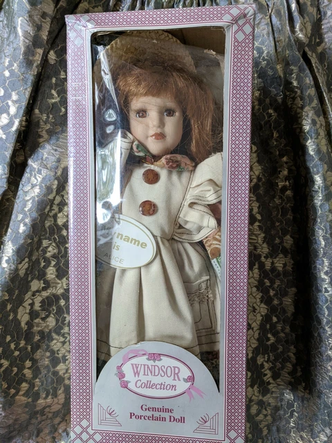 WINDSOR COLLECTION GENUINE Porcelain Doll 30cm Tall "Alice" collectable ...