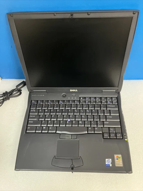 VINTAGE DELL LATITUDE 14'' Laptop Pentium III CPU 512MB RAM 20gb HDD ...