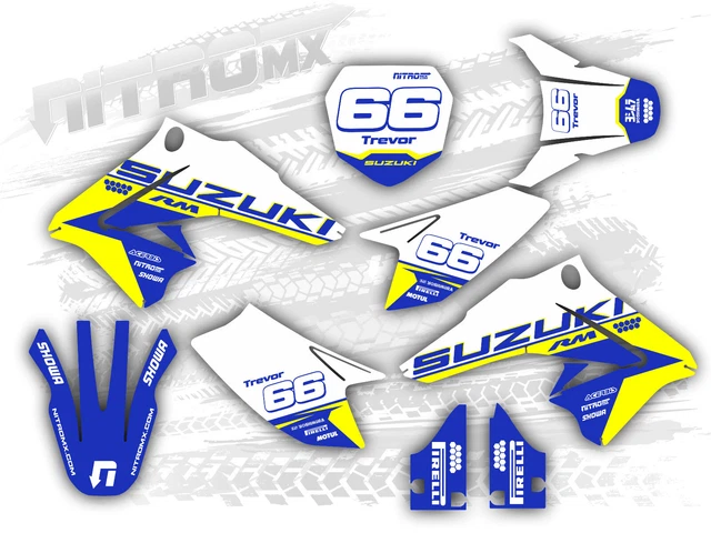 SUZUKI DRZ 70 2008 - 2019 Motocross Graphics Decals Stickers Kit by ...