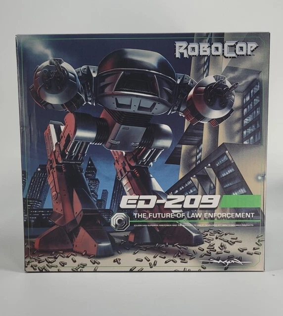 NEW NECA ROBOCOP 80s Movie ED-209 Deluxe Robot 10"Action Figure w/Sound ...
