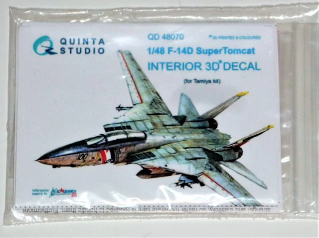 1/48 - F-14D Tomcat - Interior 3d-Decal - Quinta - NEU/OVP EUR 29,00 ...