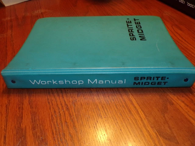 RARE D'OCCASION AUTHENTIQUE manuel d'atelier sprite/midget OEM BL/BMC ...