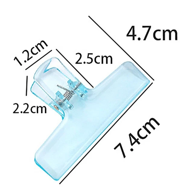 ACRYLIC FILE CLAMPS Holder Colorful Paper Clamp Organizer Planner Clip ...