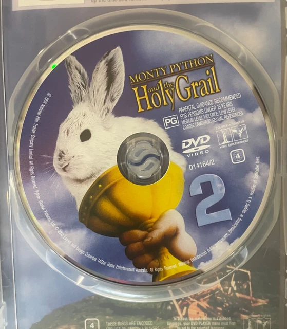 MONTY PYTHON AND the Holy Grail 1975 John Cleese R:4 Special Ed 2 DVD ...