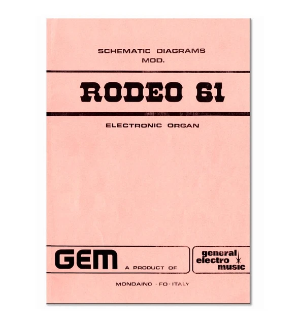 GEM RODEO 61 Service Manual Schematic Diagrams Schaltplan Schema ... GEM RODEO 61 Service Manual Schematic Diagrams Schaltplan Schema ...