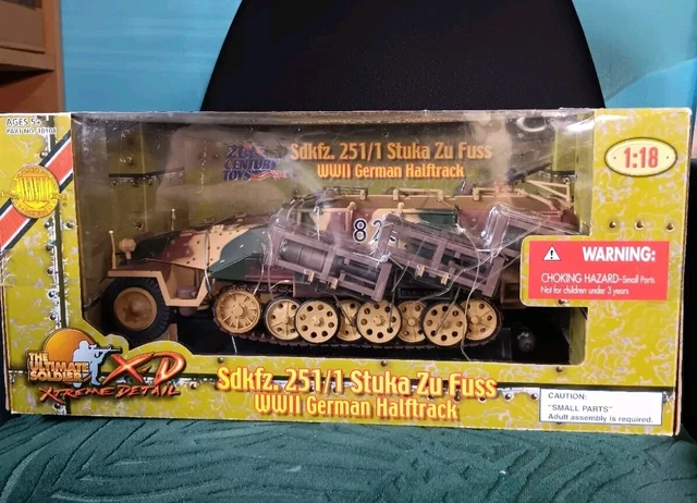 21ST CENTURY TOYS 1:18 German Sdkfz251 Neblewerfer Rocket Halftrack £ ...