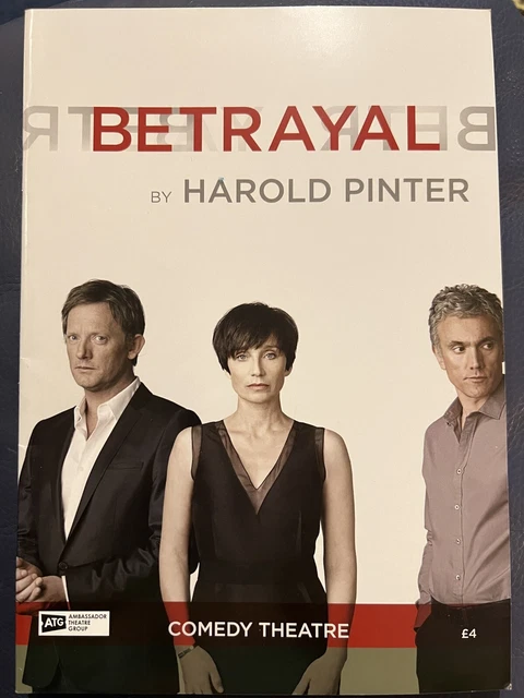 BETRAYAL KRISTIN SCOTT Thomas Comedy Theatre Programme Harold Pinter £ ...
